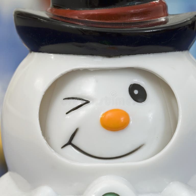Wink snowman square stock image. Image of children, greetings - 7048153