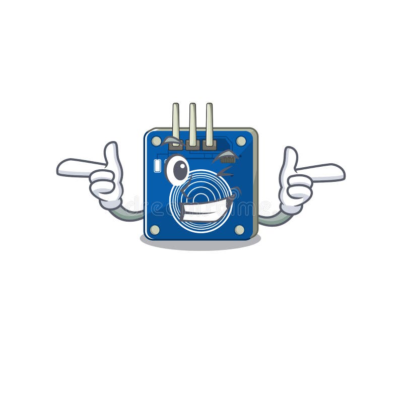 Wink Touch Sensor with the Cartoon Shape Stock Vector - Illustration of ...
