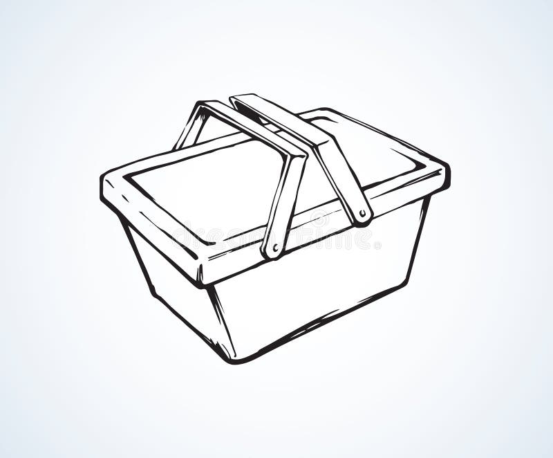 Winkelmand Vector tekening vector illustratie. Illustration of ...