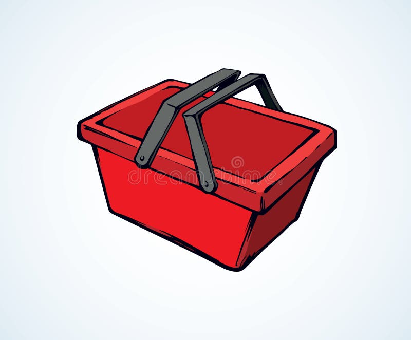 Winkelmand Vector tekening vector illustratie. Illustration of ...