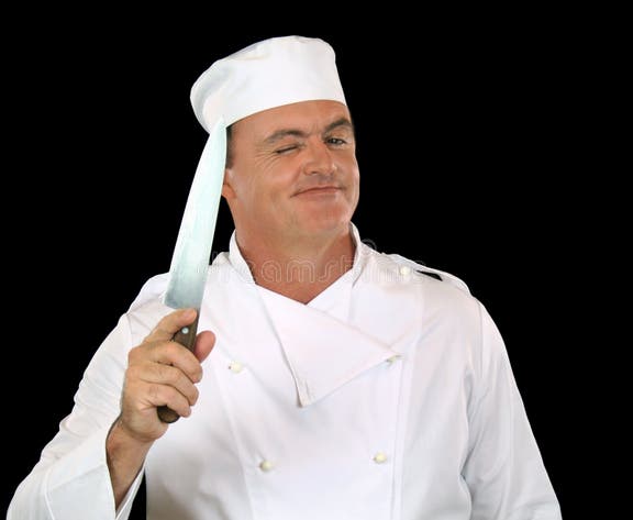 Winking Chef stock image. Image of holding, chef, winking - 10054241