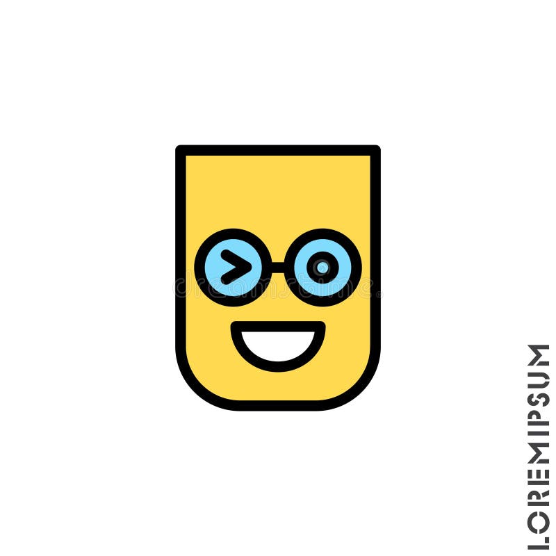 Winking Color Smile Emoticons Isolated On A White Background Vector