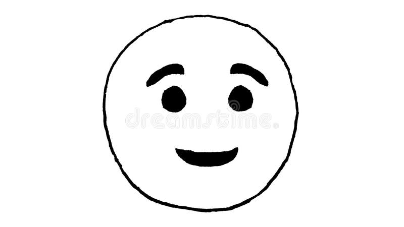 Winking Emoticon Sketchy Drawing Loop Animation Stock Video - Video of ...