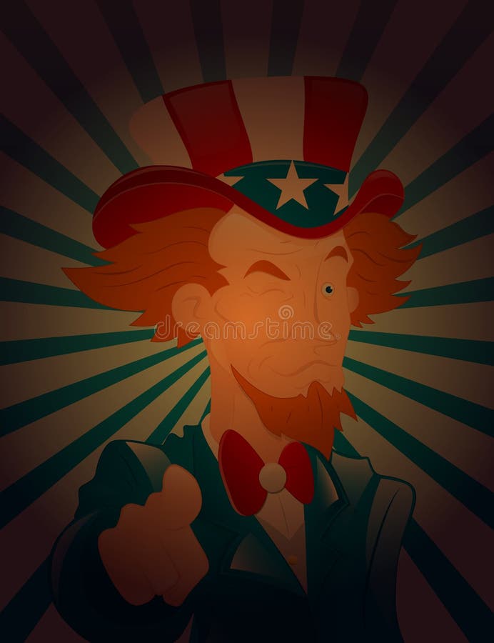 Winking Uncle Sam Vector Stock Illustrations – 9 Winking Uncle Sam ...