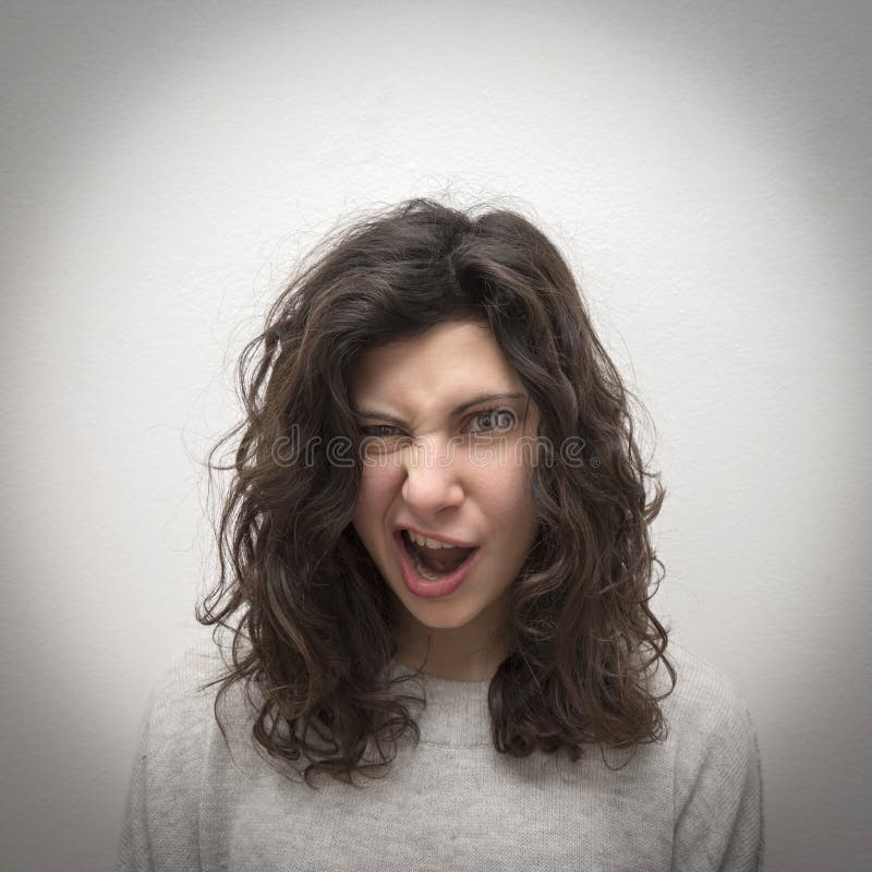 Winking girl portrait stock photo. Image of young, front - 65759142