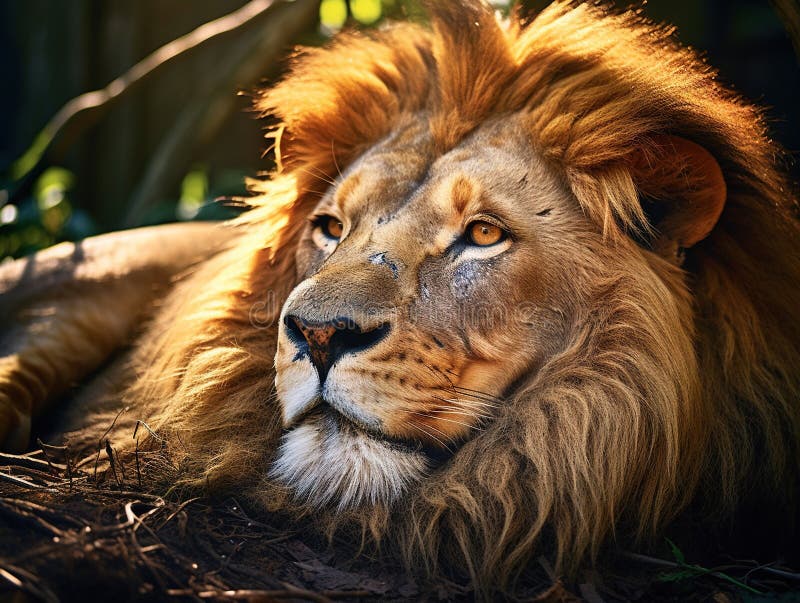 Winking lion stock illustration. Illustration of outdoor - 293695144