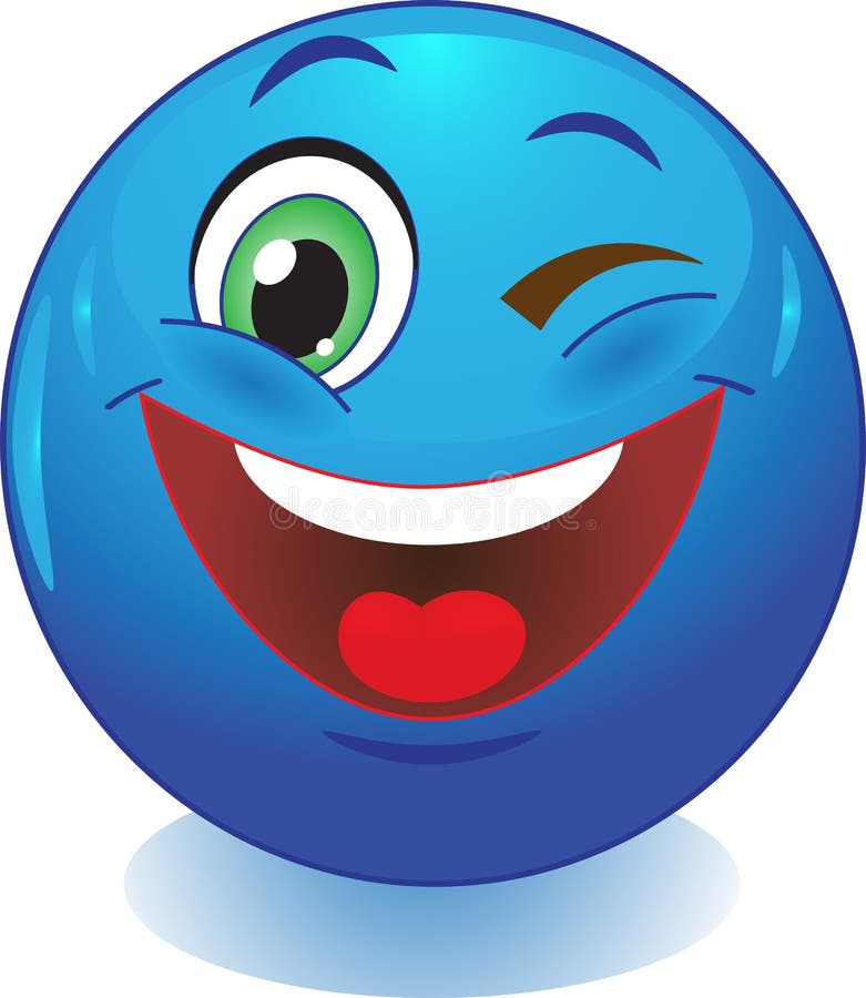 Blue smiley smiles stock vector. Illustration of clipart - 32503976