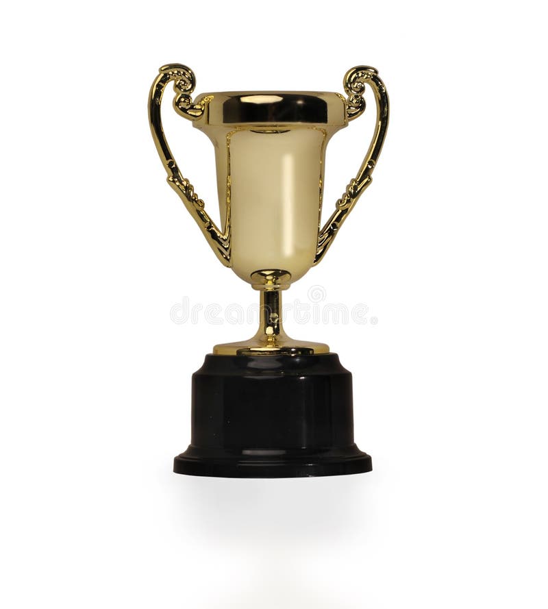 De Trofee Met Laurier Omhult Stock Foto - Image of winnen, bladeren ...