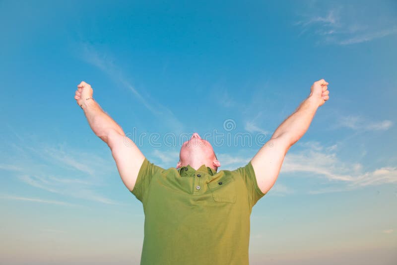 Accomplished Man stock image. Image of achieve, metaphor - 13476689