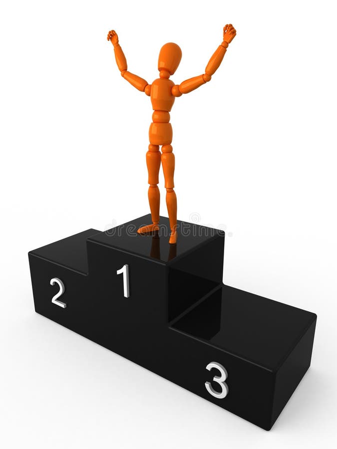 Superhero is the winner stock vector. Illustration of competition ...