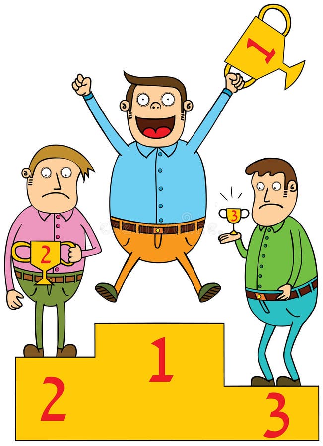 Winner stock vector. Illustration of happy, small, cartoon - 29308794