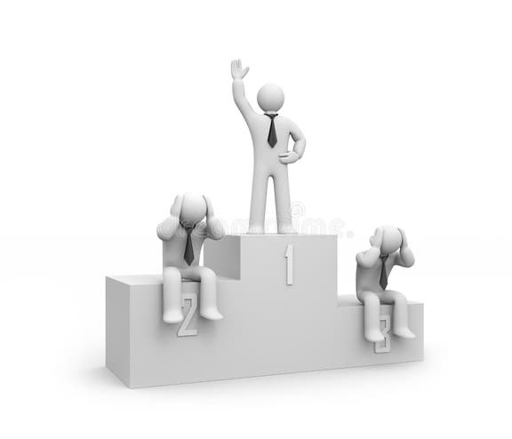 Winner stock illustration. Illustration of pedestal, finish - 9050625
