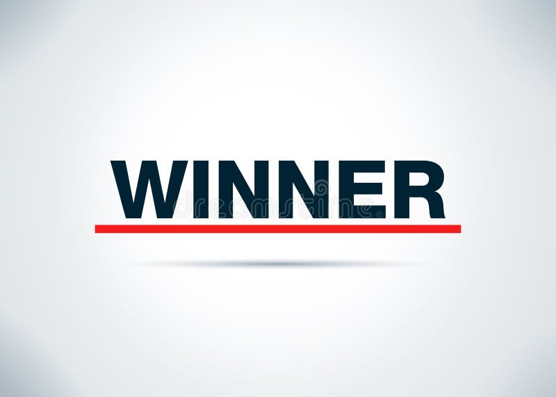 Winner Abstract Flat Background Design Illustration Stock Illustration ...