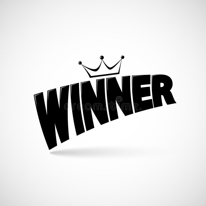 Winner Abstract Sign Design Stock Vector - Illustration of achievement ...