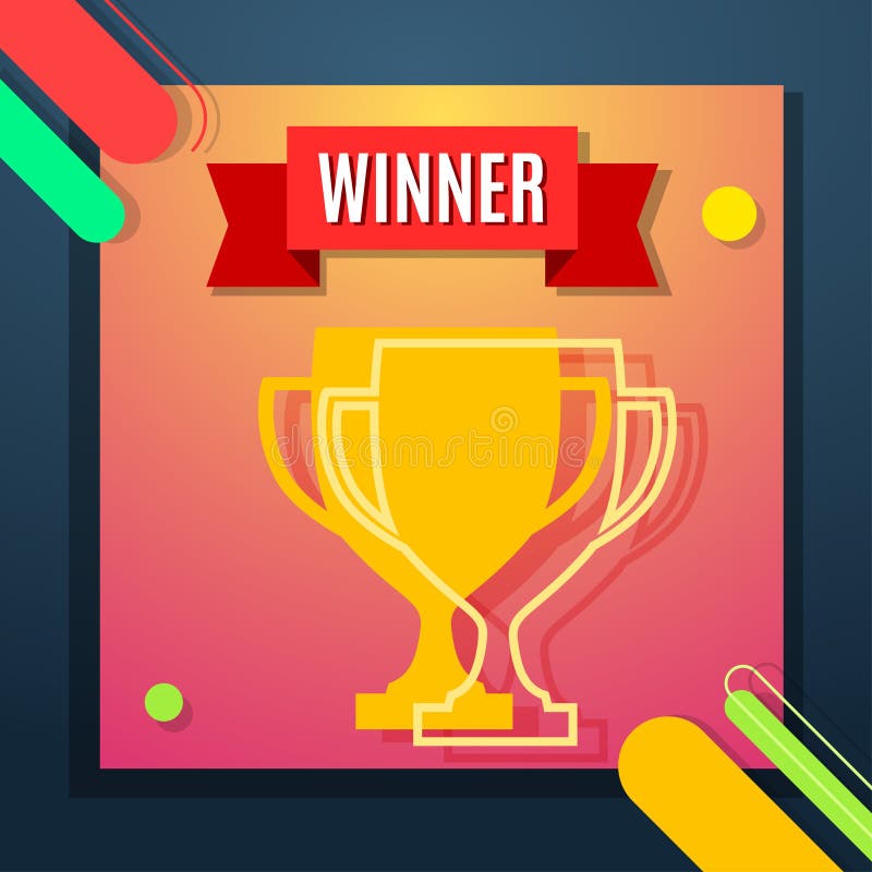 Winner Background Vector Illustration. Stock Vector - Illustration of ...
