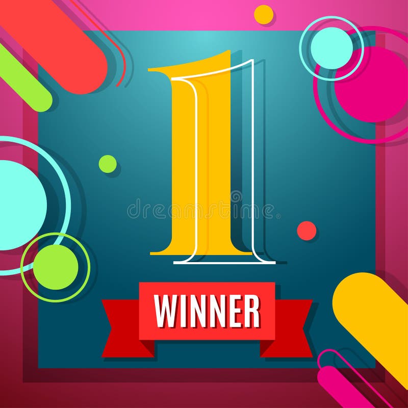 Winner Background Vector Illustration. Stock Vector - Illustration of ...