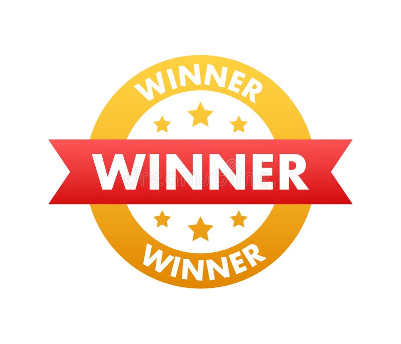 Winner Banner. Template Vector. Winner Congratulations Banner. Vector ...