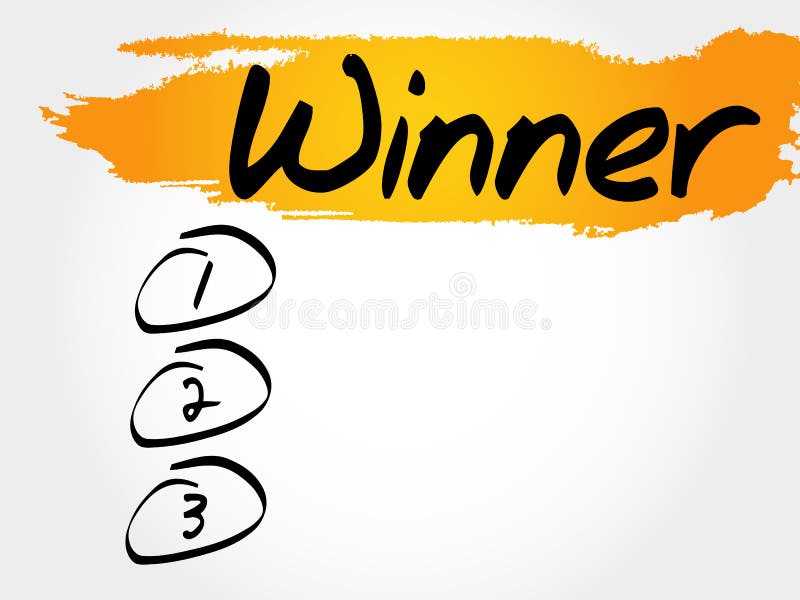 Winner blank list stock illustration. Illustration of competition ...