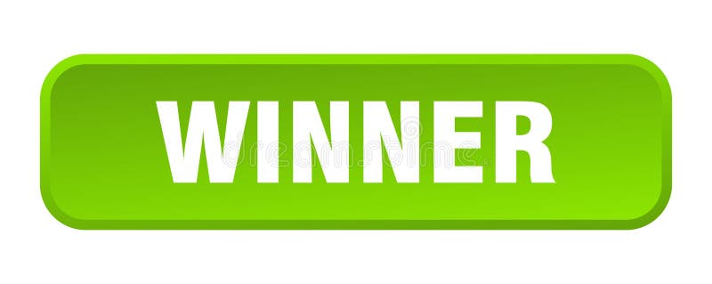 Winner Button. Winner Square 3d Push Button Stock Vector - Illustration ...