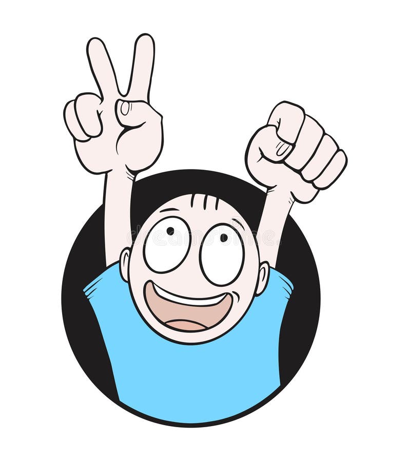 Winner Cartoon Character Draw Stock Illustration - Illustration of ...