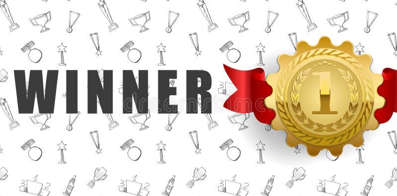 Winner ceremony brochure stock vector. Illustration of achievement ...