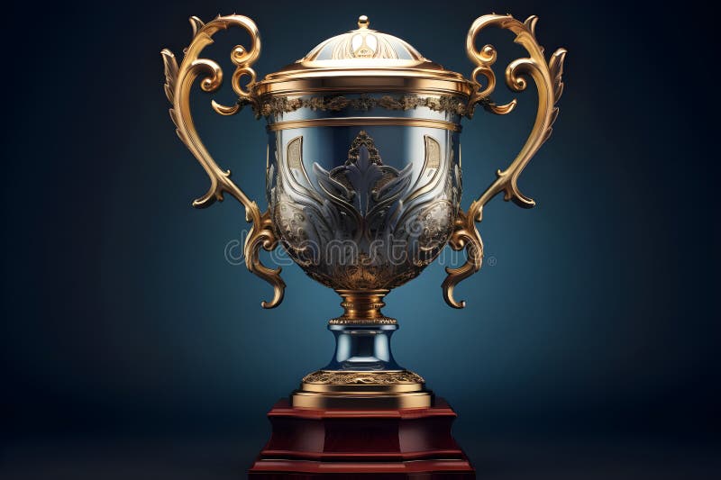 Winner or Champion Cup on Solid Background - Ai Generated Stock ...