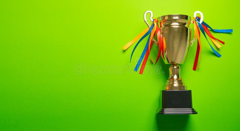 Winner Champions Golden Trophy Cup. Success Stock Illustration ...