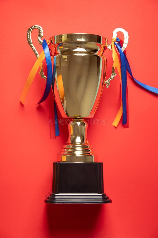 Winner Champions Golden Trophy Cup. Success Stock Illustration ...