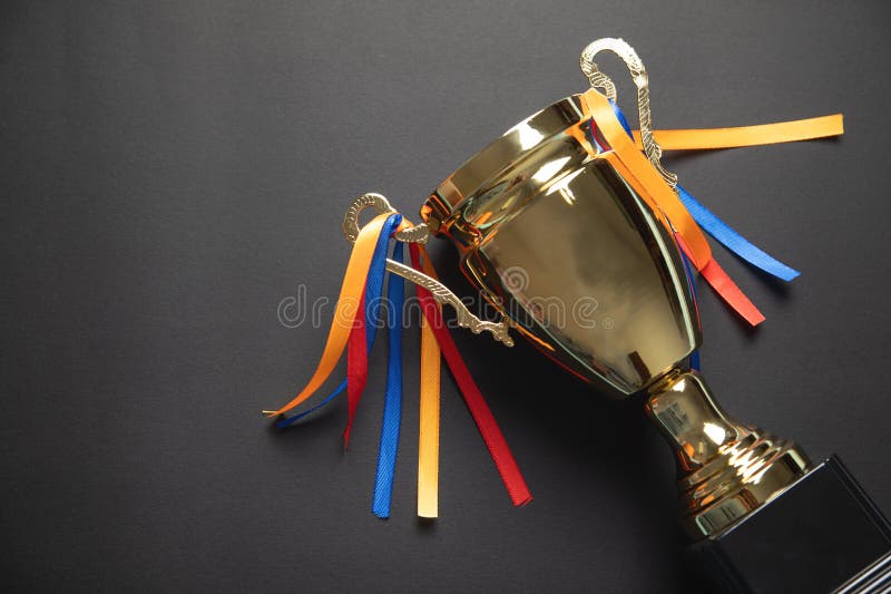 Winner Champions Golden Trophy Cup. Success Stock Illustration ...