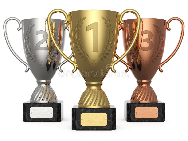 Winner Championship 1, 2, 3 Stock Illustration - Illustration of award ...