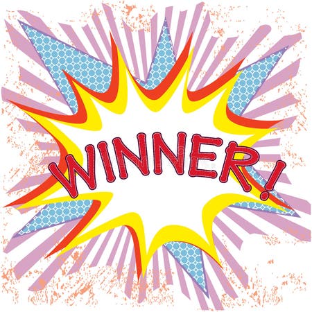 Winner comic speech bubble stock vector. Illustration of element - 56861990