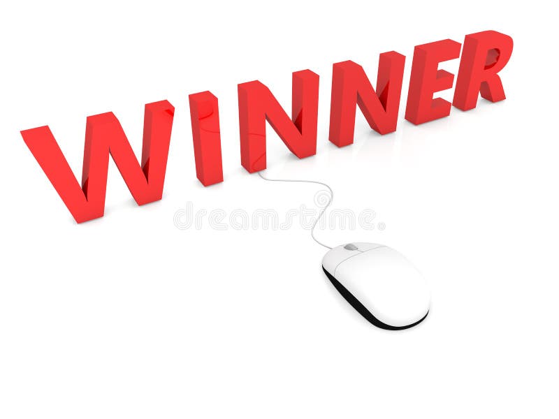 Winner in a Computer Game Line Icon Concept. Winner in a Computer Game ...