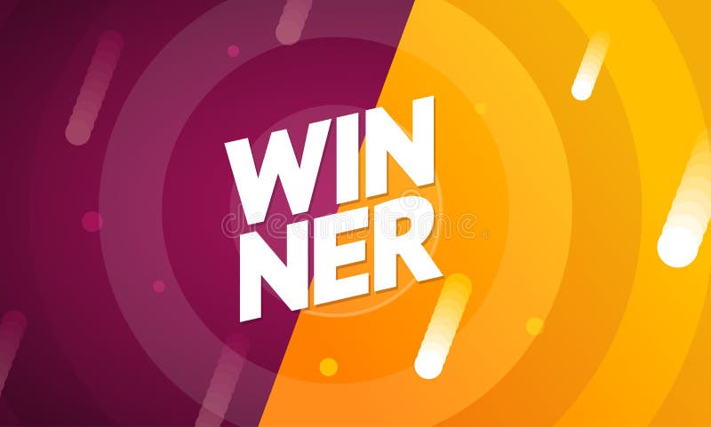 Winner Concept on a Abstract Color Background. Vector Stock Vector ...