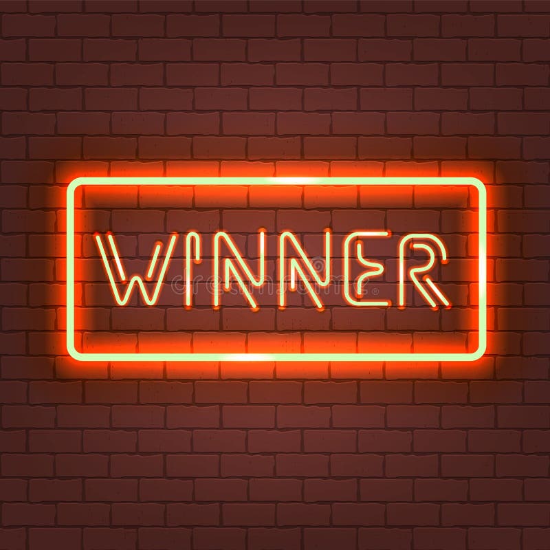 Winner Concept Light Design Stock Illustration - Illustration of bubble ...