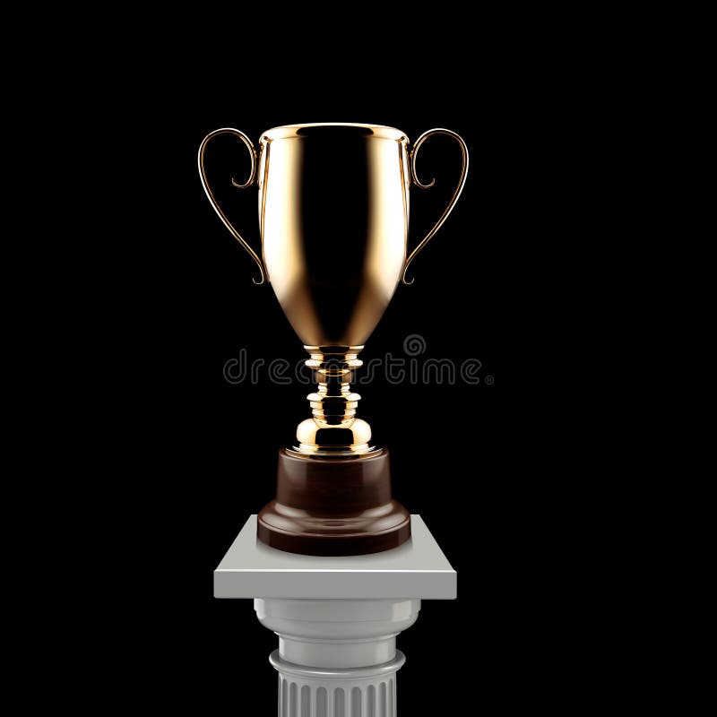 Winner cup. stock image. Image of person, isolated, victory - 48194931