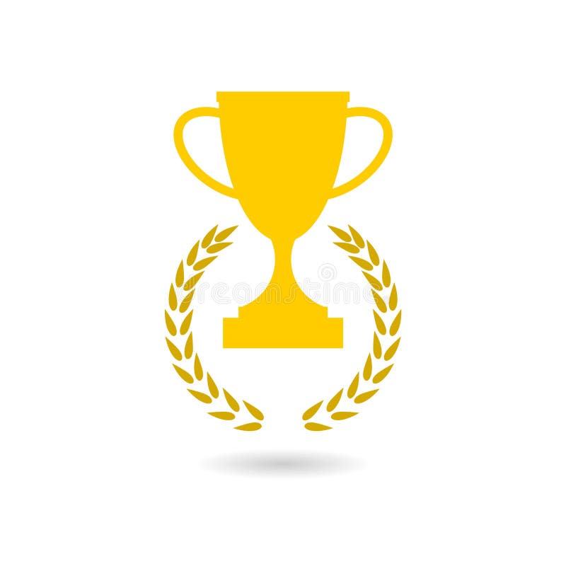 Winner Cup Icon with Shadow Stock Vector - Illustration of medal ...