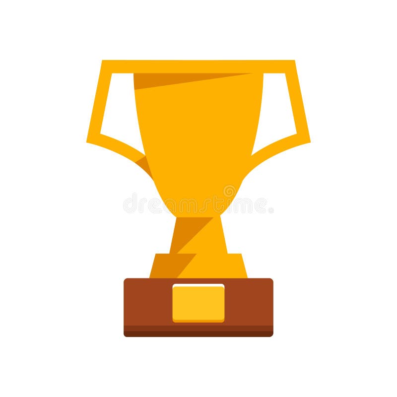 Winner Cups in Flat Style. Design Element for Logo, Label, Sign, Banner ...