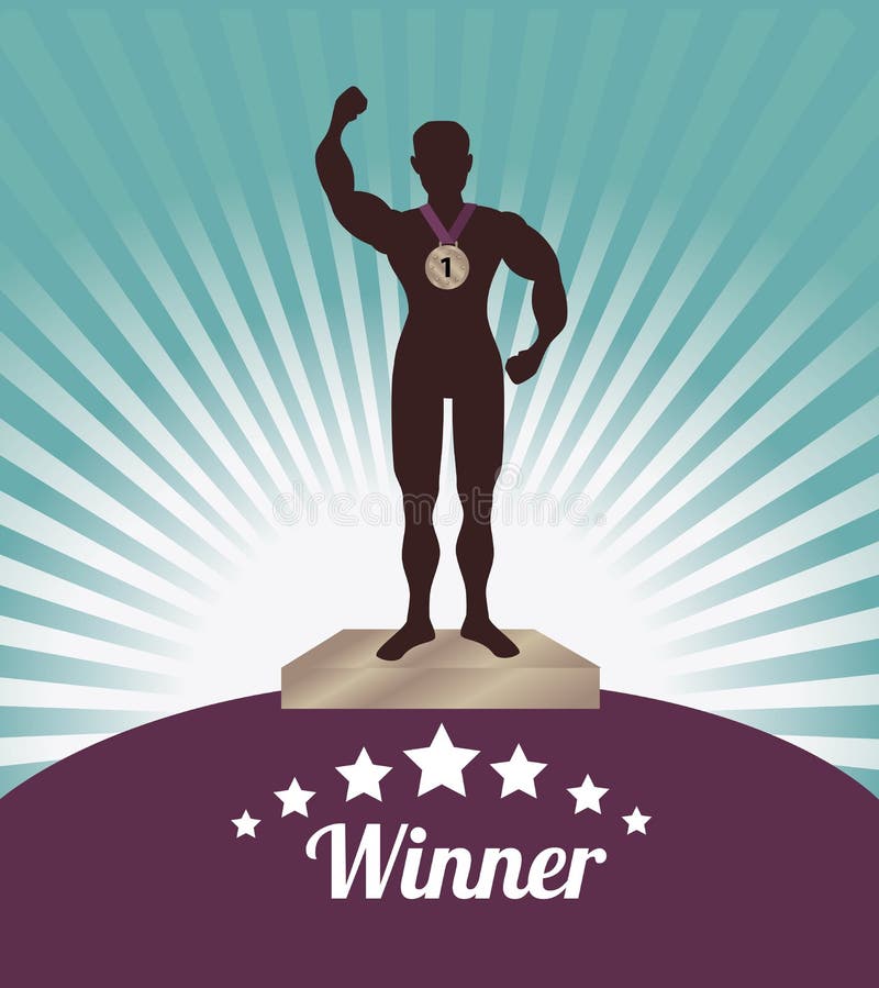 Winner design stock vector. Illustration of rock, contest - 35218216