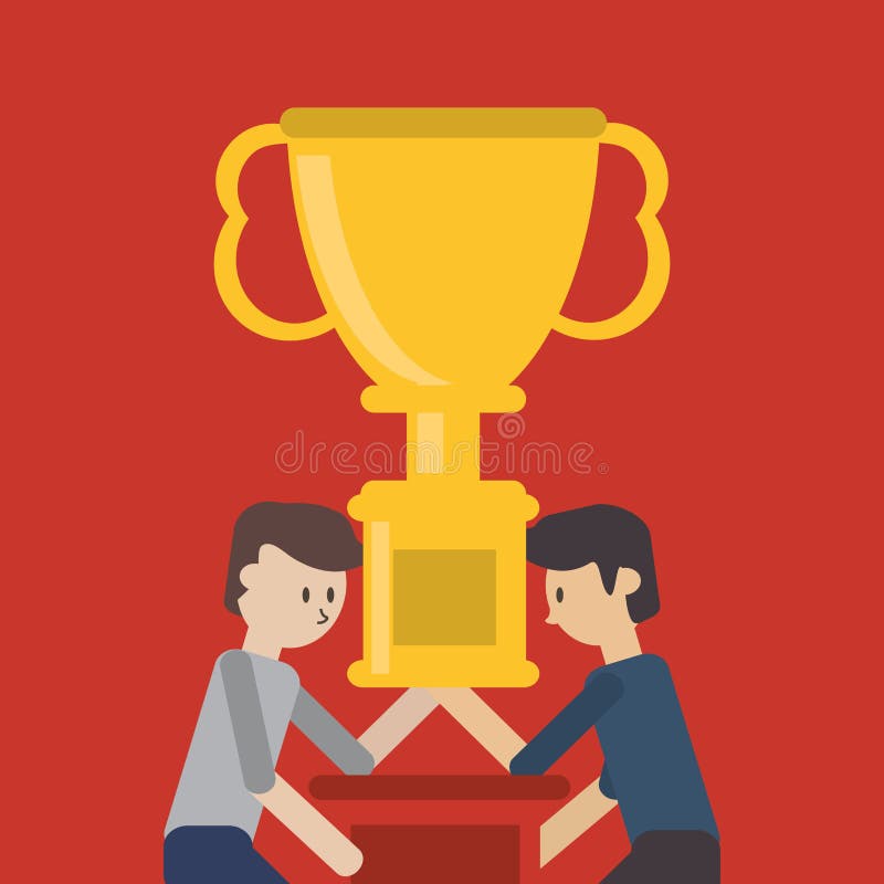 Winner Design. Success Concept. Flat Illustration , Vector Stock Vector ...