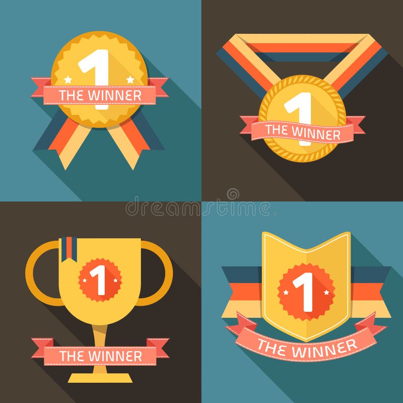 The winner first prize stock vector. Illustration of infographic - 41900971