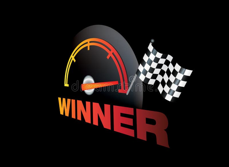 Winner Graphic Design Element for Motorsports Stock Vector ...