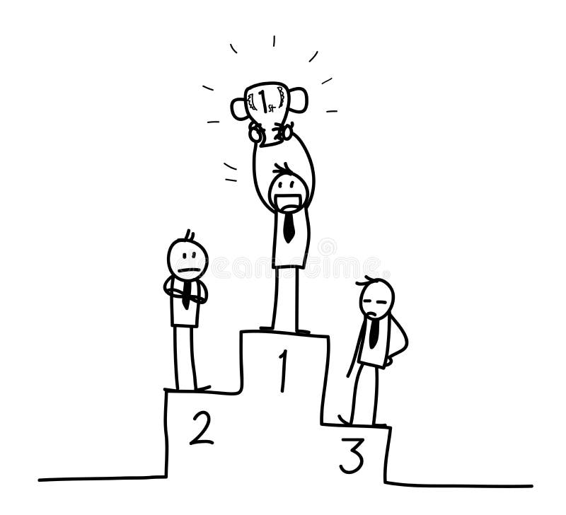 Winner stock vector. Illustration of winner, doodle, pencil - 59860273