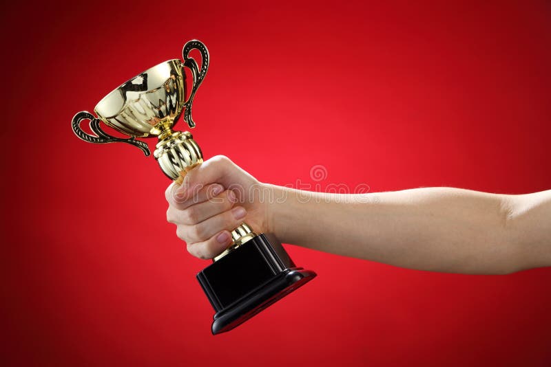 Winner stock image. Image of hand, gold, hold, ceremony - 84067789
