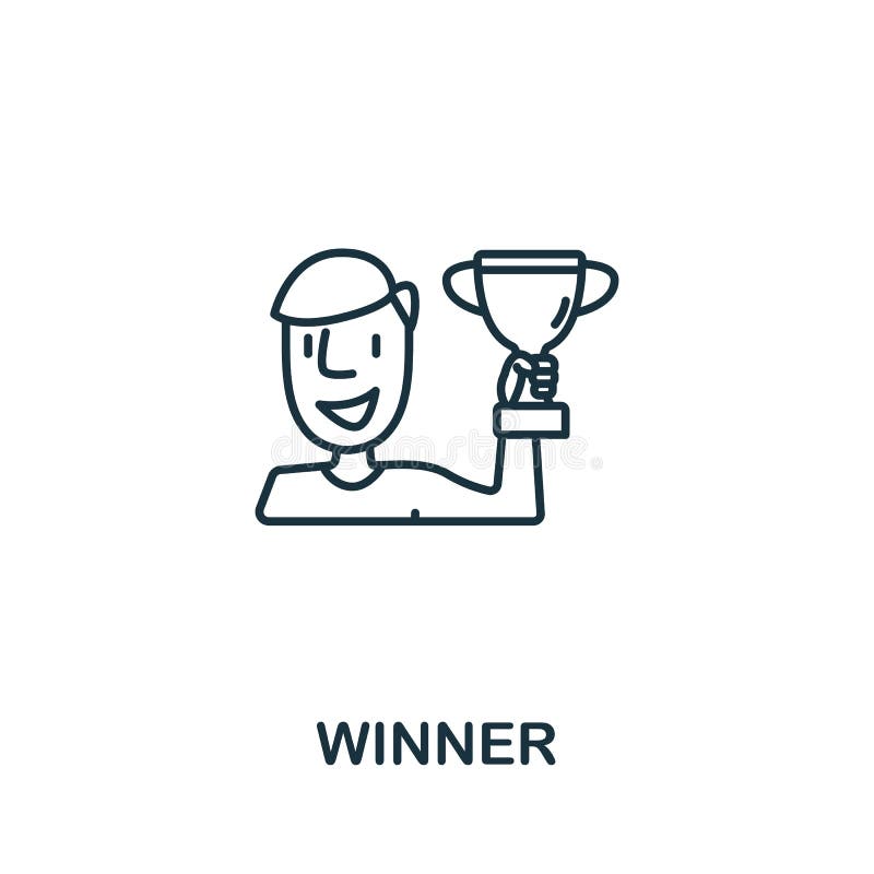 Winner Icon from Success Collection. Simple Line Element Winner Symbol ...