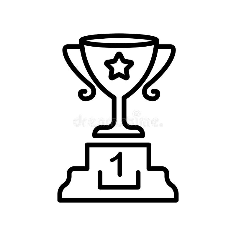 Winner Icon Vector Sign and Symbol Isolated on White Background Stock ...