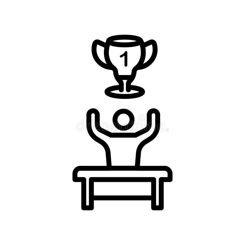 Winner Icon Vector Sign and Symbol Isolated on White Background Stock ...