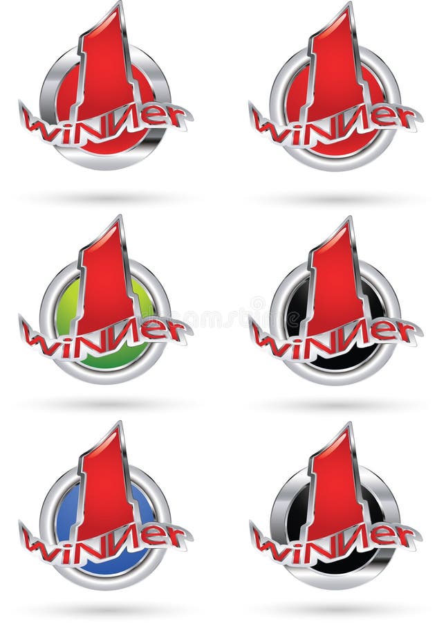 Winner icons stock vector. Illustration of rank, label - 37623633