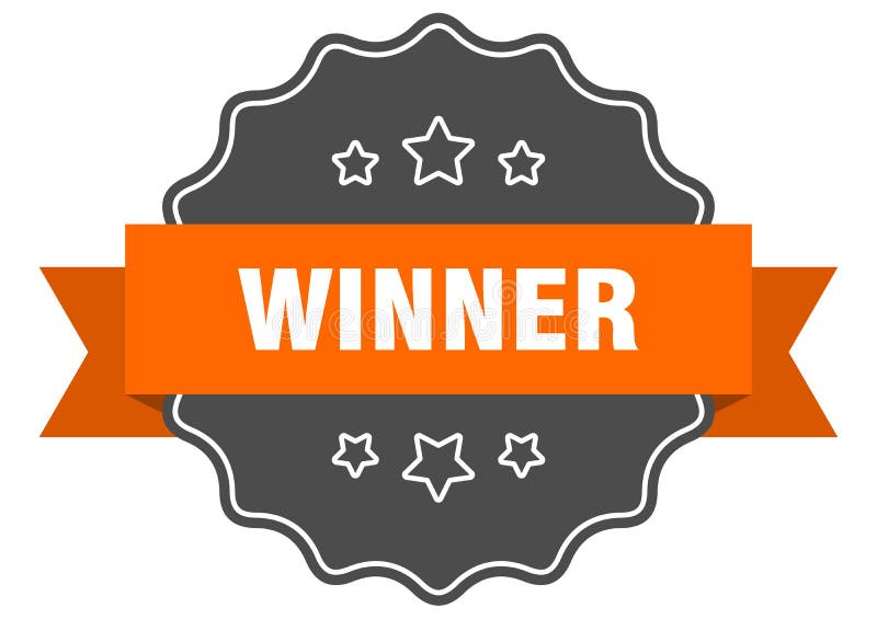 Winner label stock vector. Illustration of sticker, vignette - 160023861