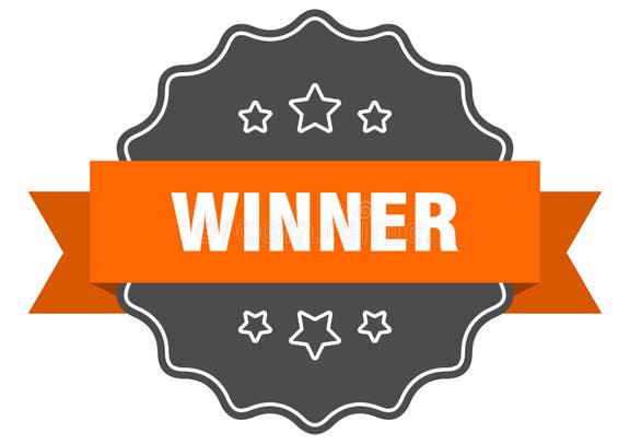 Winner label stock vector. Illustration of sticker, vignette - 160023861