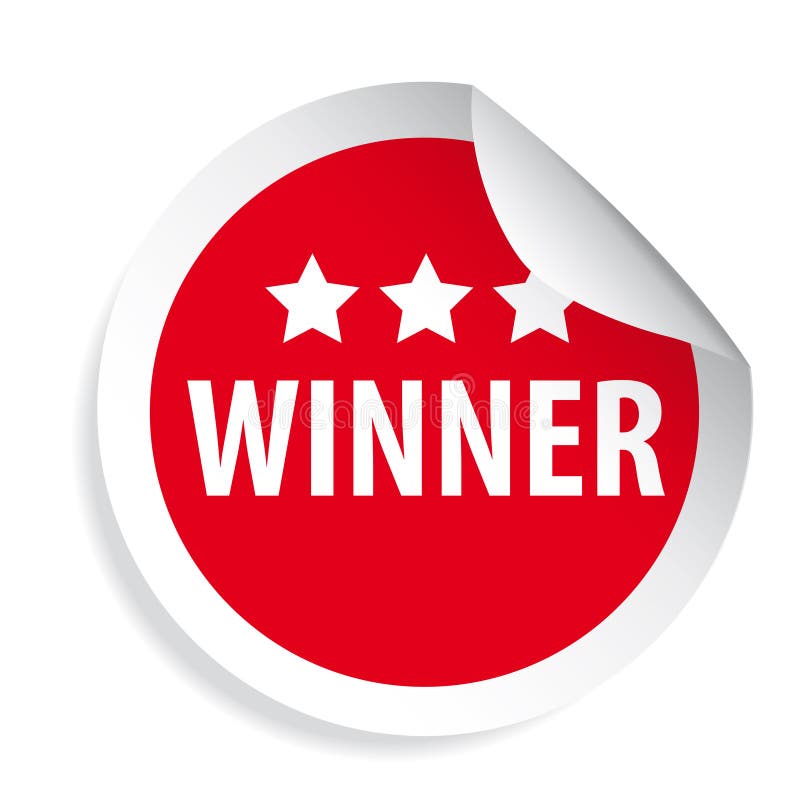 Winner Label or Speech Bubble Stock Vector - Illustration of ...